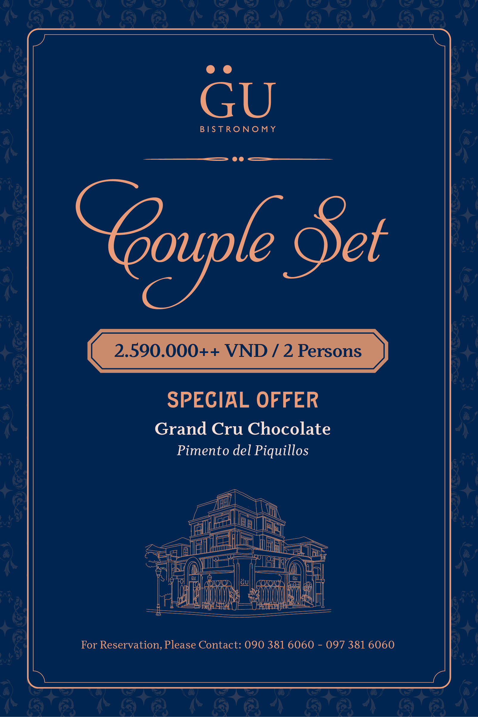 COUPLE SET MENU | INDULGENT MENU FOR COUPLES - GU Bistronomy